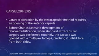 Capsulorhexis (jenis dan tatacara) pada operasi katarak.pptx