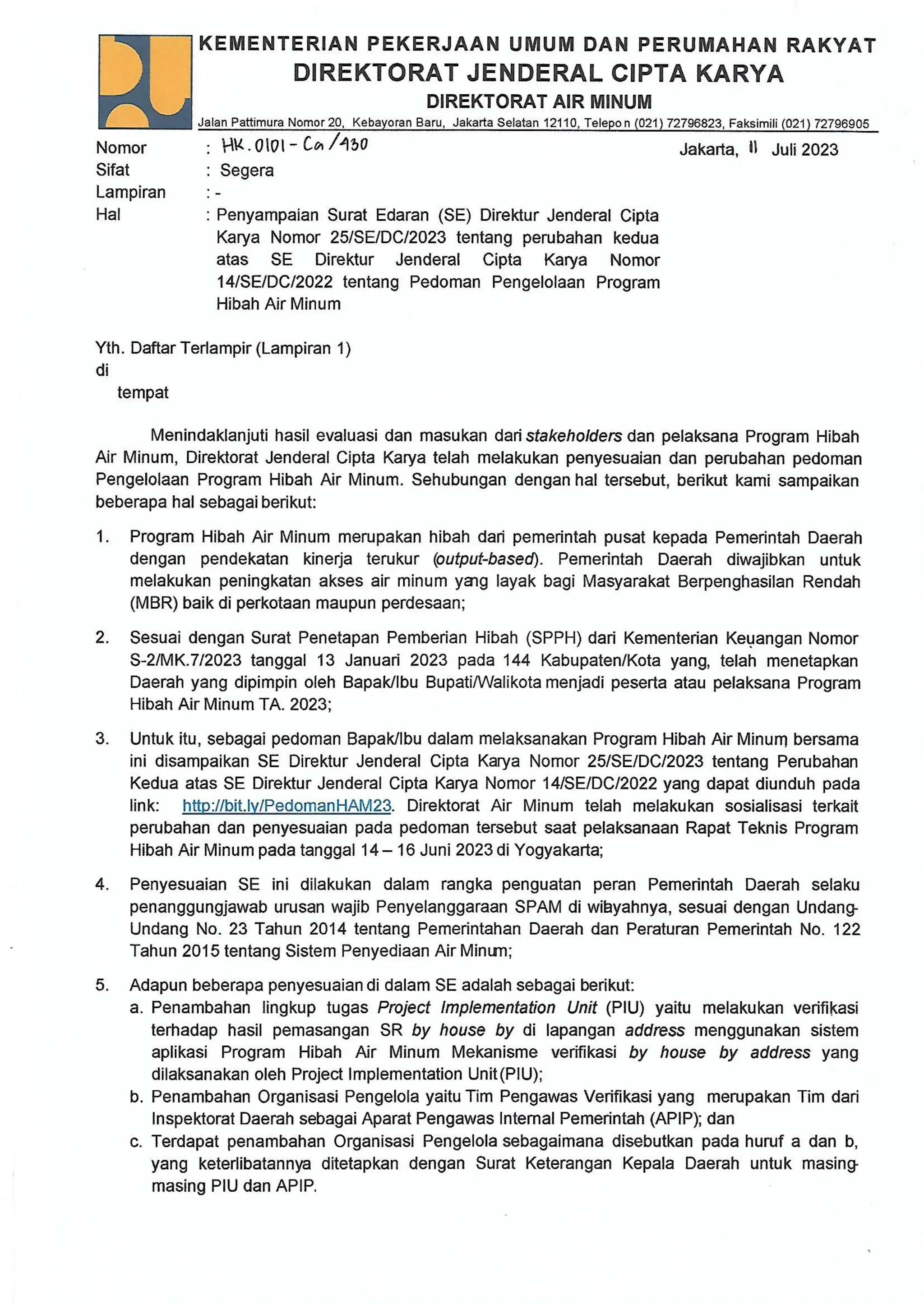 CAP_Surat Penyampaian SE DJCK No 25 Tahun 2023+lampiran.pdf