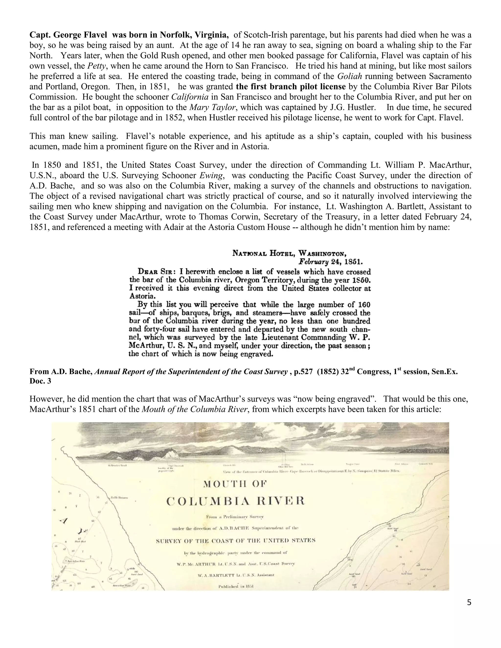CAPT. GEO FLAVEL -- WRECK & PERIL OF THE GEN'L WARREN -- LONG FORM | PDF
