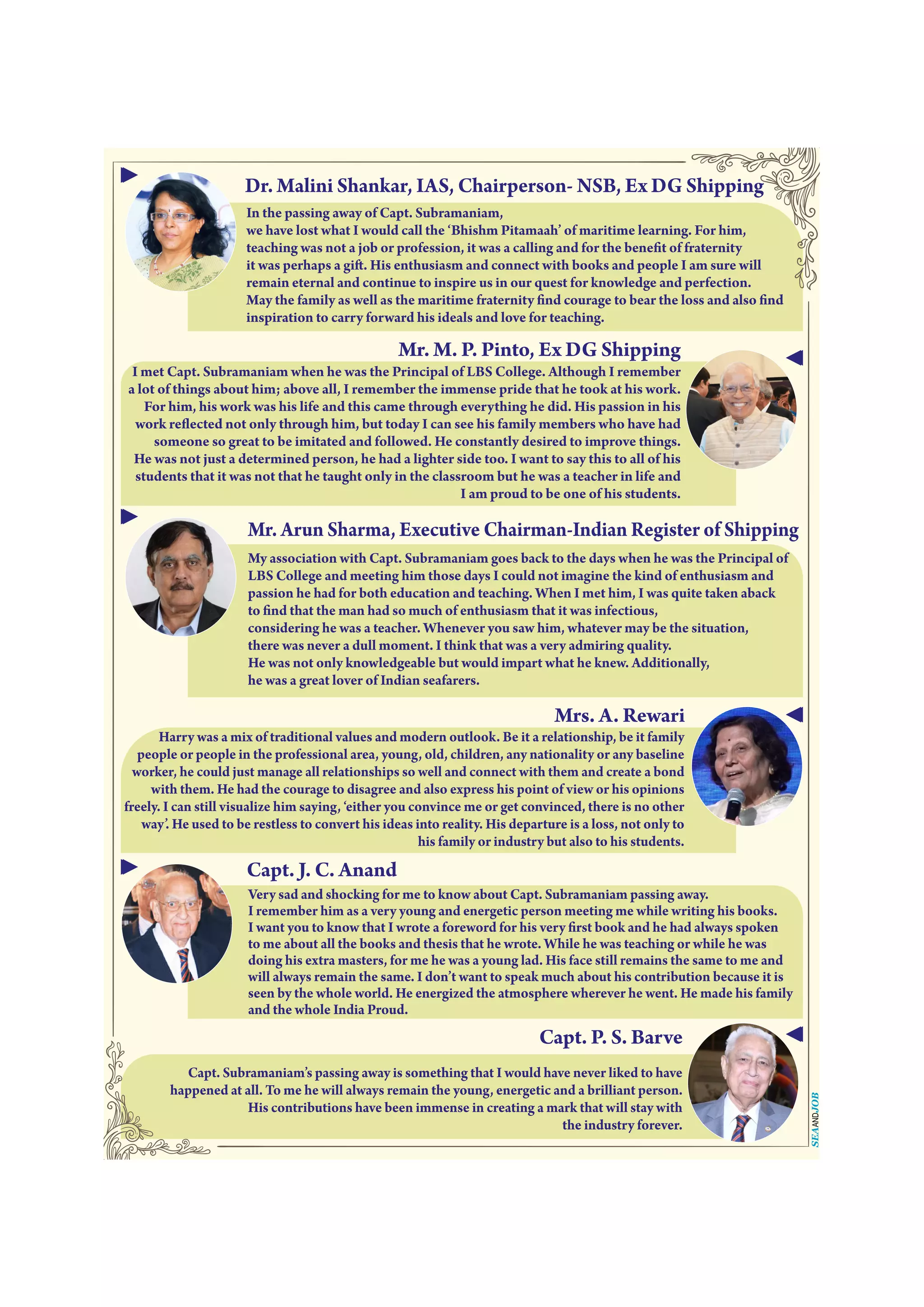 Capt. Subramaniam Remembrance Meet | PDF