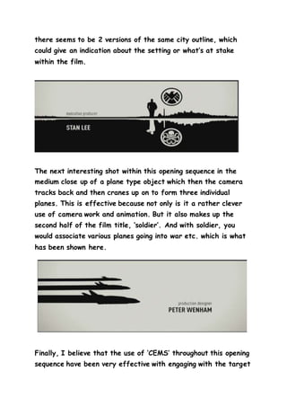 Captain America: Winter Soldier analysis. | DOCX