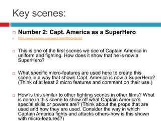 Captain America case study for WJEC GCSE Film Studies paper 1 | PPTX ...