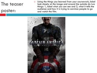 GCSE Film Studies Captain America First Avenger: A Scheme of Work and ...