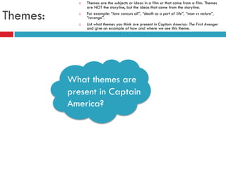 GCSE Film Studies Captain America First Avenger: A Scheme of Work and ...