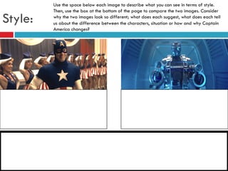 GCSE Film Studies Captain America First Avenger: A Scheme of Work and ...