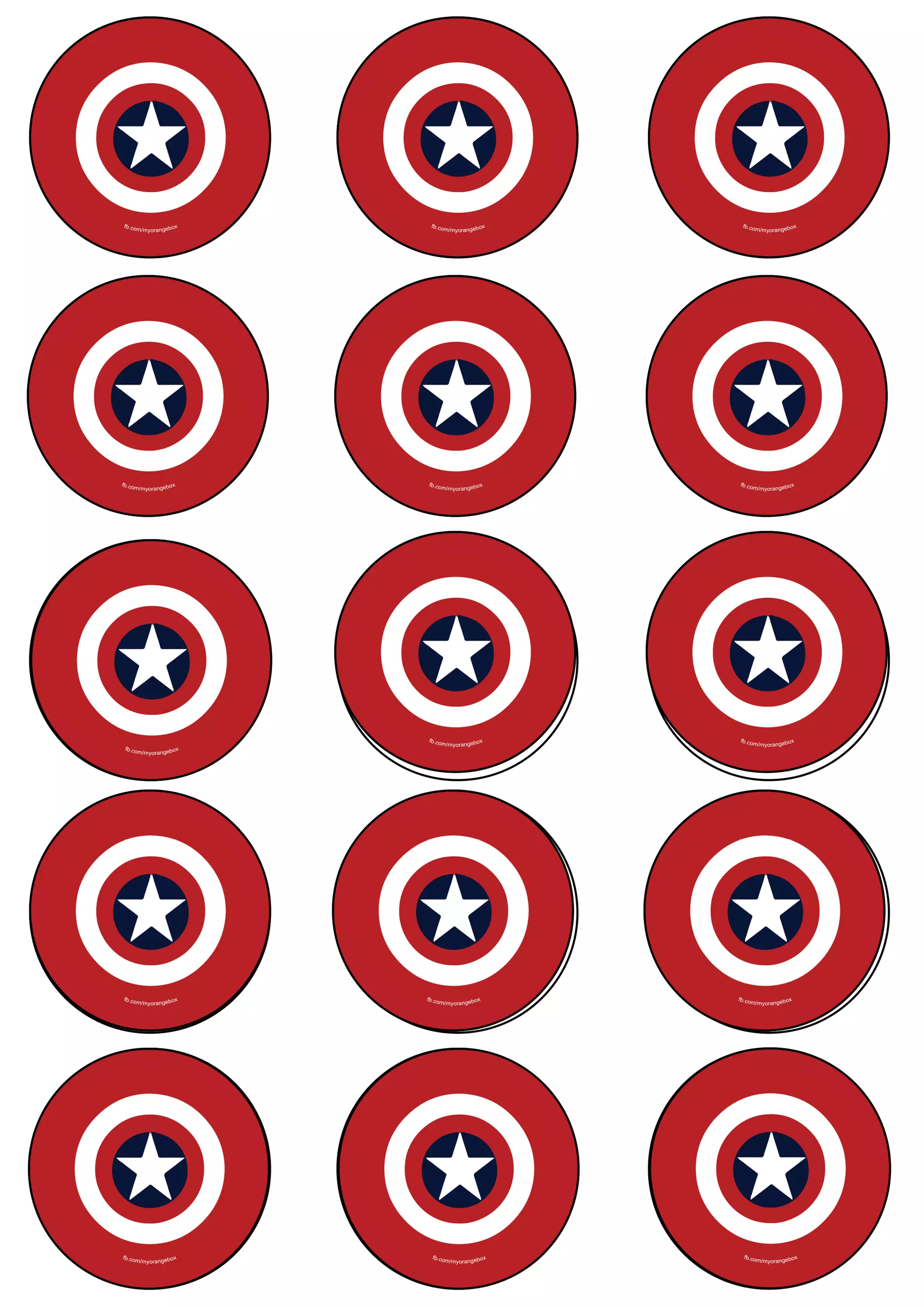 Captain america template 2 | PDF