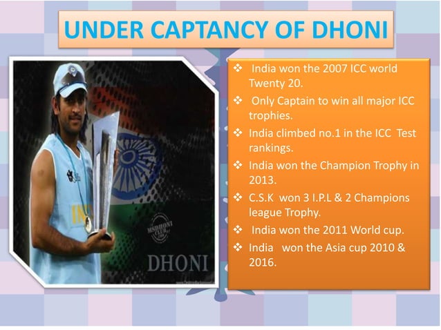 Captain cool msd.ppt