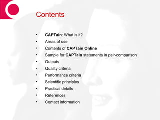 CAPTain Online Test | PPT