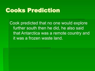 Captain James Cook presentation for grade 8 students | PPTX