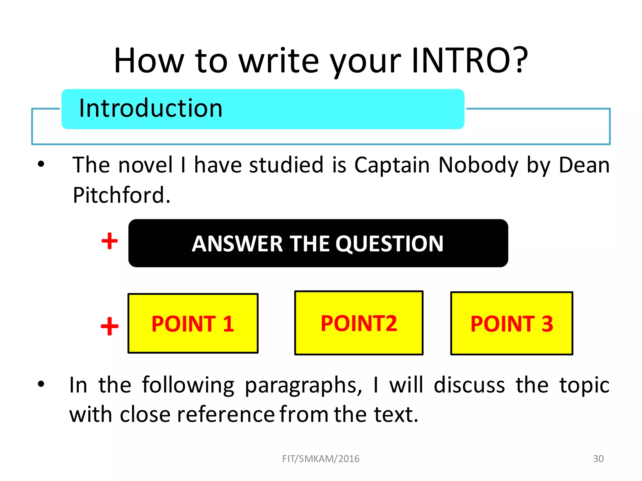 Captain Nobody : answering techniques | PPT