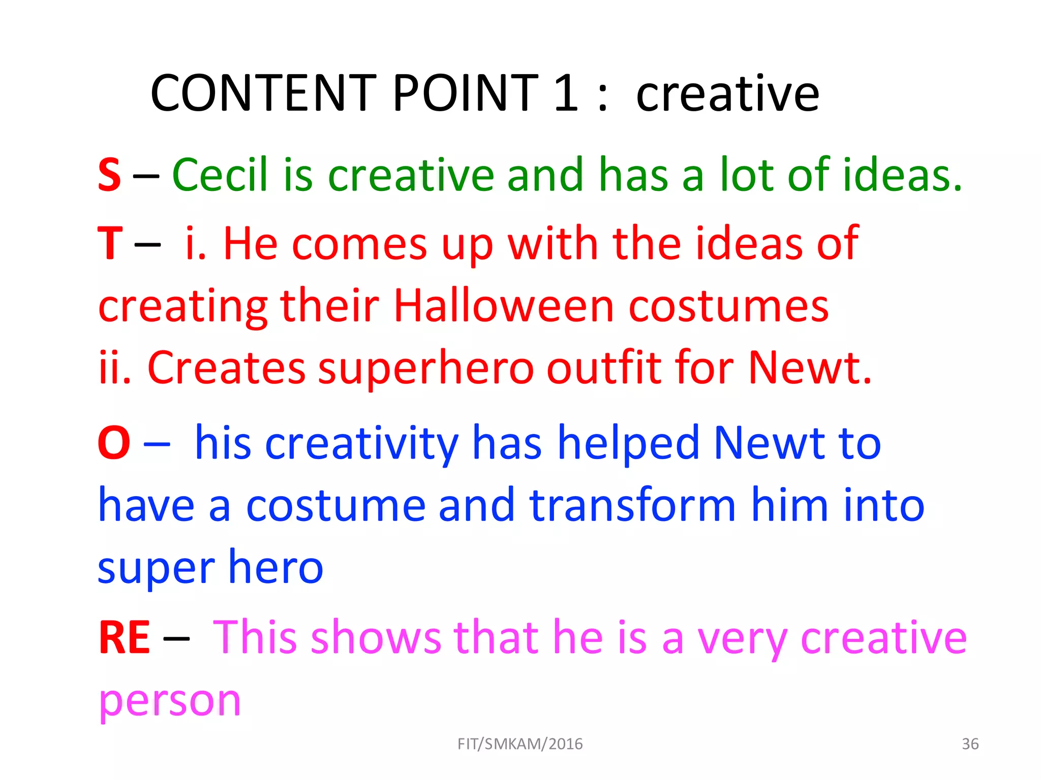 Captain Nobody : answering techniques | PPT