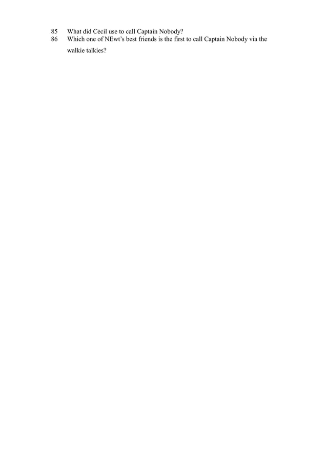 Captain nobody (battle of the book) | PDF