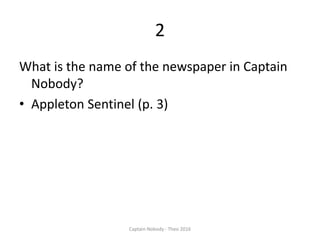 Captain nobody open book quiz (chap1 5) | PPTX