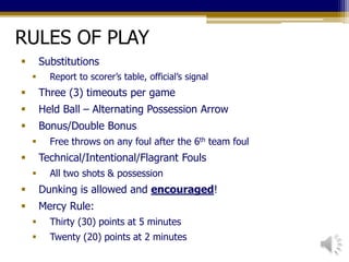 Intramural Basketball Captain's Meeting PowerPoint | PPTX