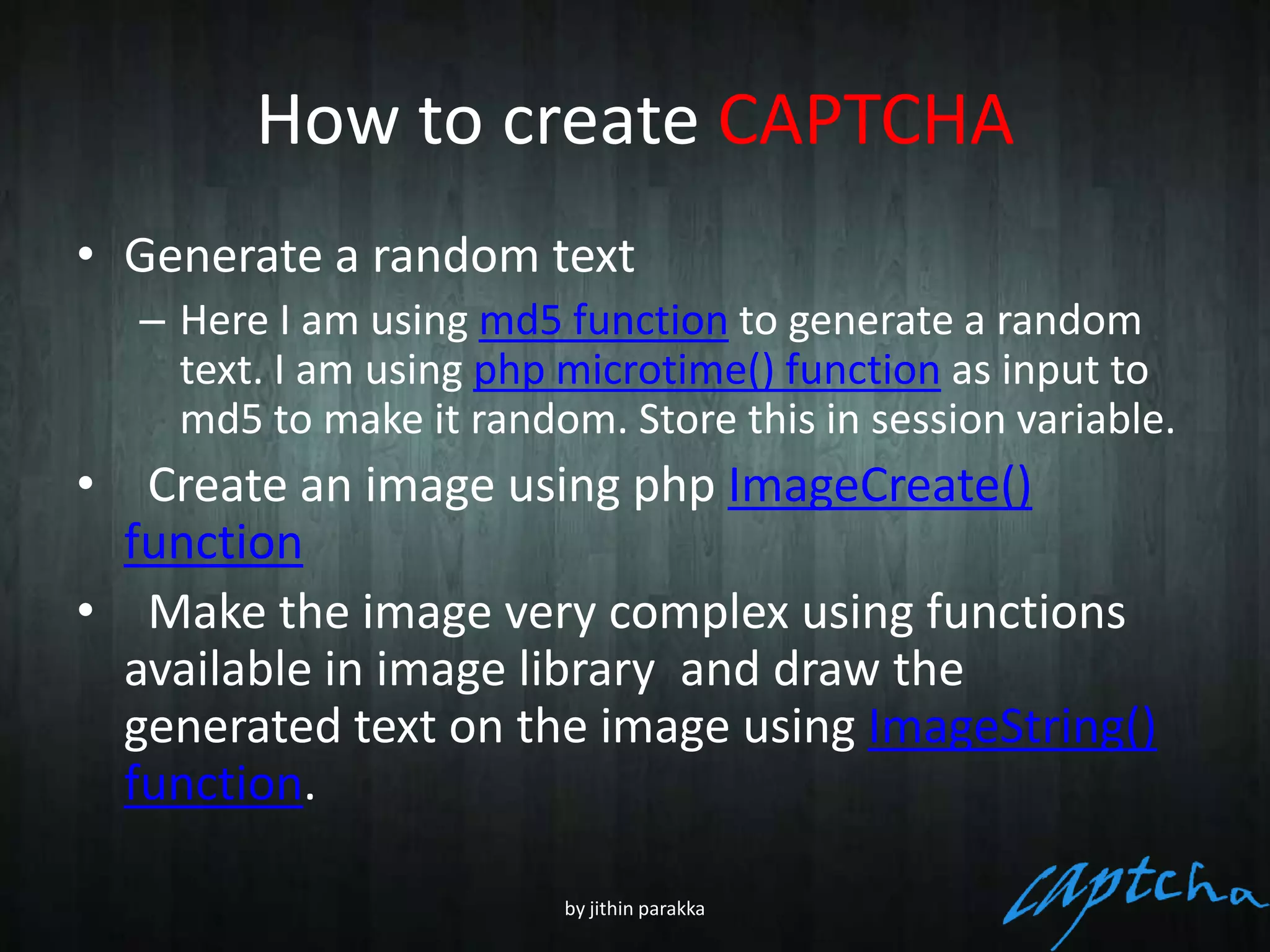 Captcha | PPTX