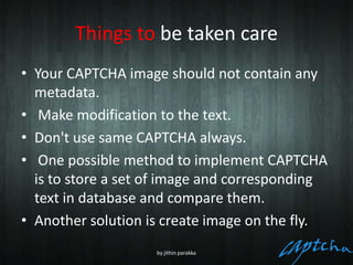 Captcha | PPT