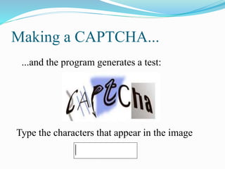 Introduction about Captcha and its types | PPT