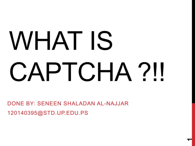 Captcha | PPTX