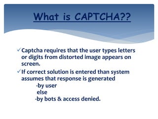 Captcha | PPTX