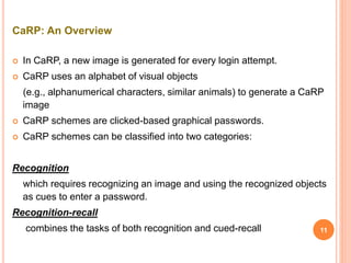 Captcha as graphical password | PPT
