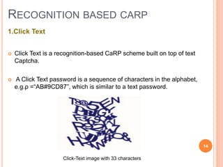 Captcha as graphical password | PPT