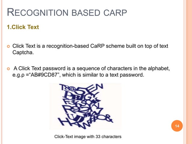 Captcha as graphical password | PPT