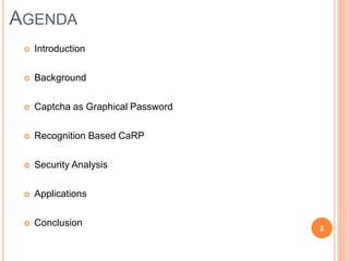 Captcha as graphical password | PPT