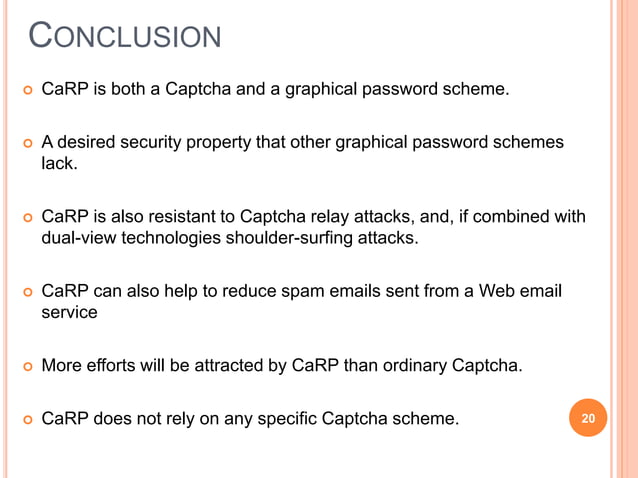 Captcha as graphical password | PPT
