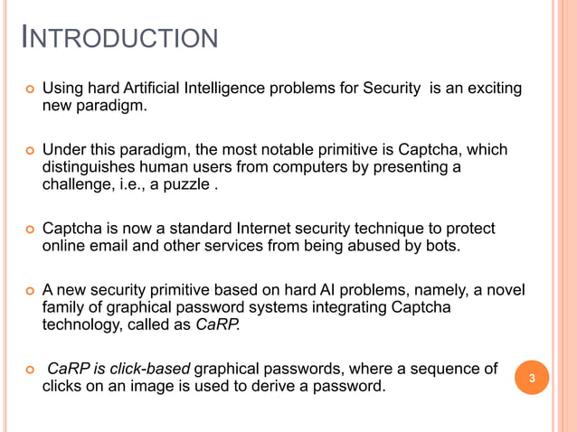Captcha as graphical password | PPT
