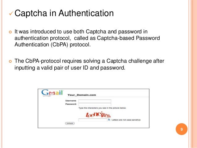 Captcha As Graphical Password