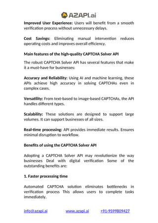 CAPTCHA Solver API Unlocking Faster Digital Verifications.docx