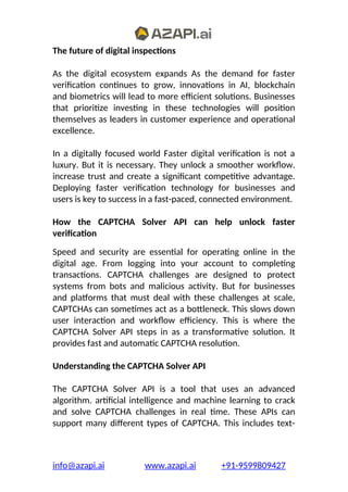 CAPTCHA Solver API Unlocking Faster Digital Verifications.docx