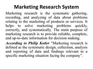 Managing Marketing Information | PPTX