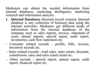 Managing Marketing Information | PPTX