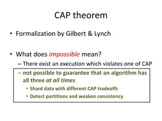 CAP theorem by Ali Ghodsi | PPT