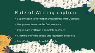 writing caption for twelve grade vocational | PPTX
