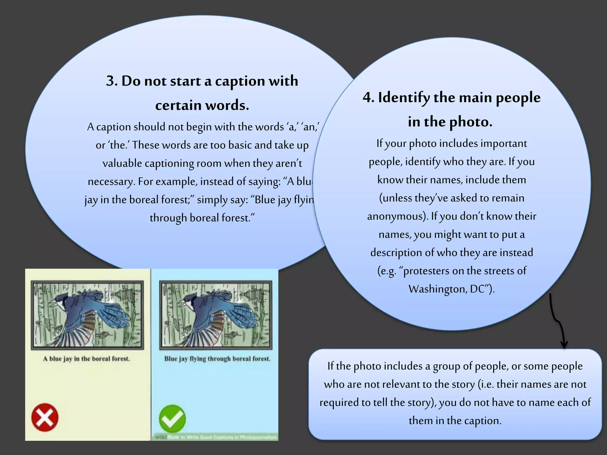 how to write a good caption (english presentation) | PPTX