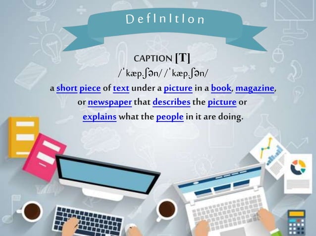 how to write a good caption (english presentation) | PPTX