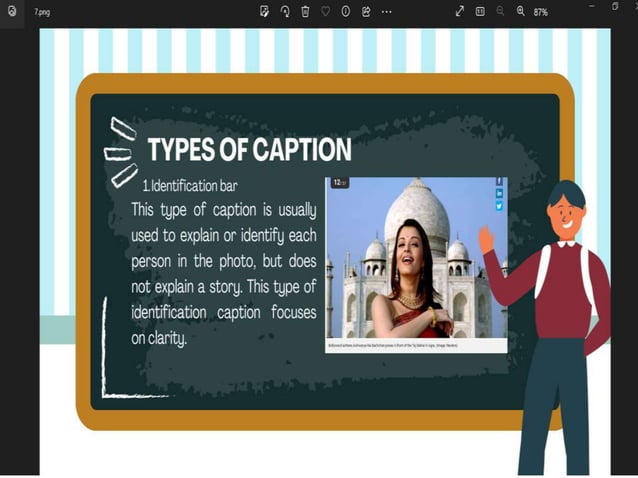 Definition, Social Function, Language Features, Types of Caption | PPT