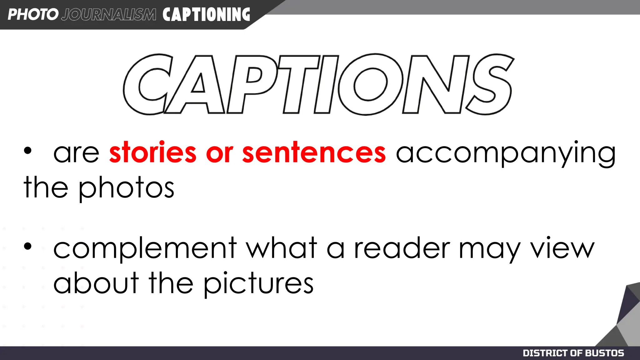 CAPTIONING PHOTOJOURNALISM 2025 Ces.pptx