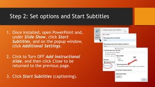 Captioning Zoom meetings using the PowerPoint subtitles feature for ...