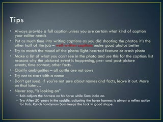 Captions | PPTX | Photography | Arts and Crafts