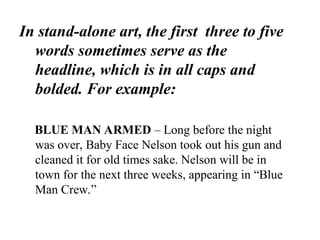 Captioning: How to write a Photo Caption | PPT