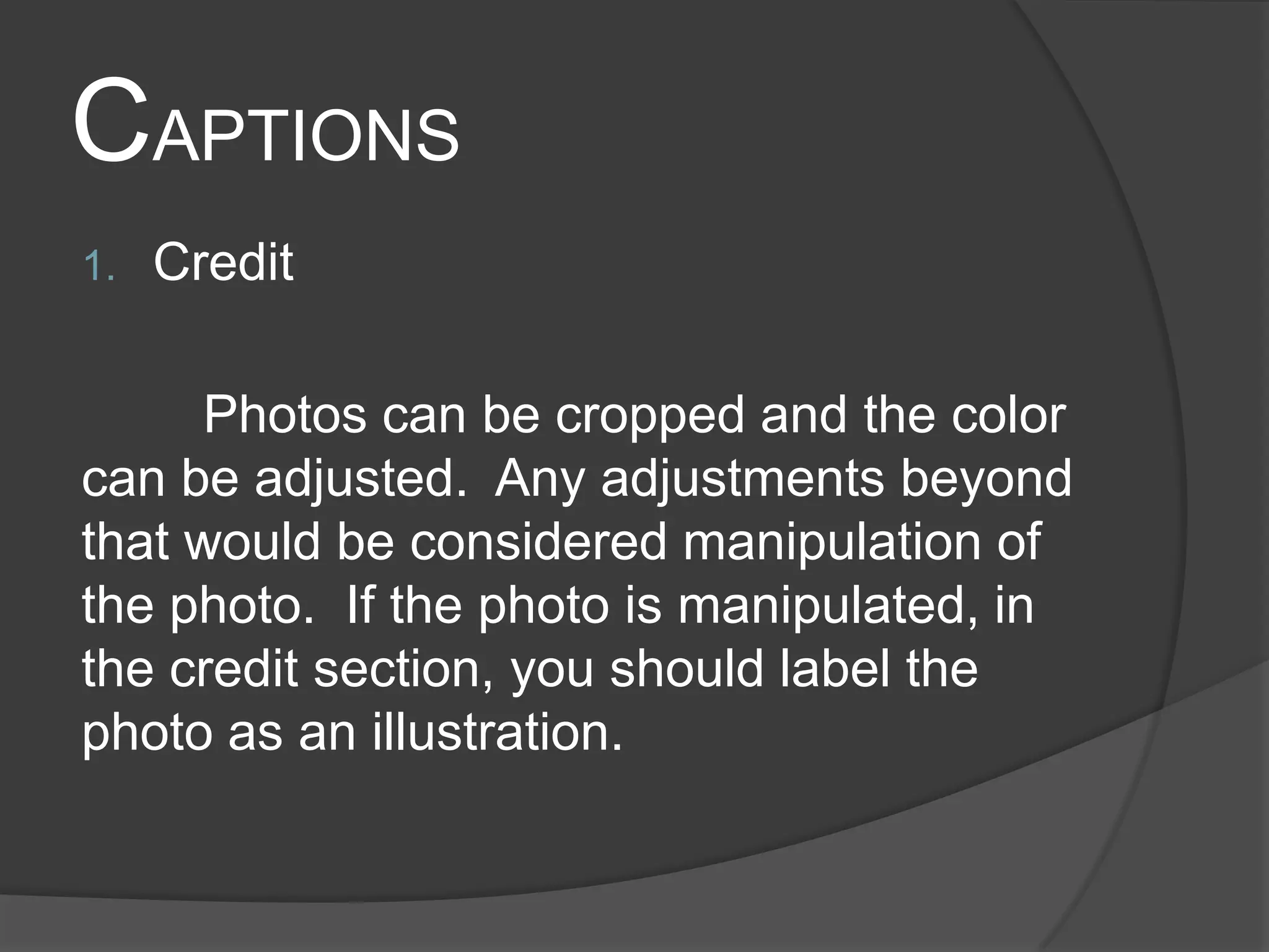 Writing photo captions | PPTX