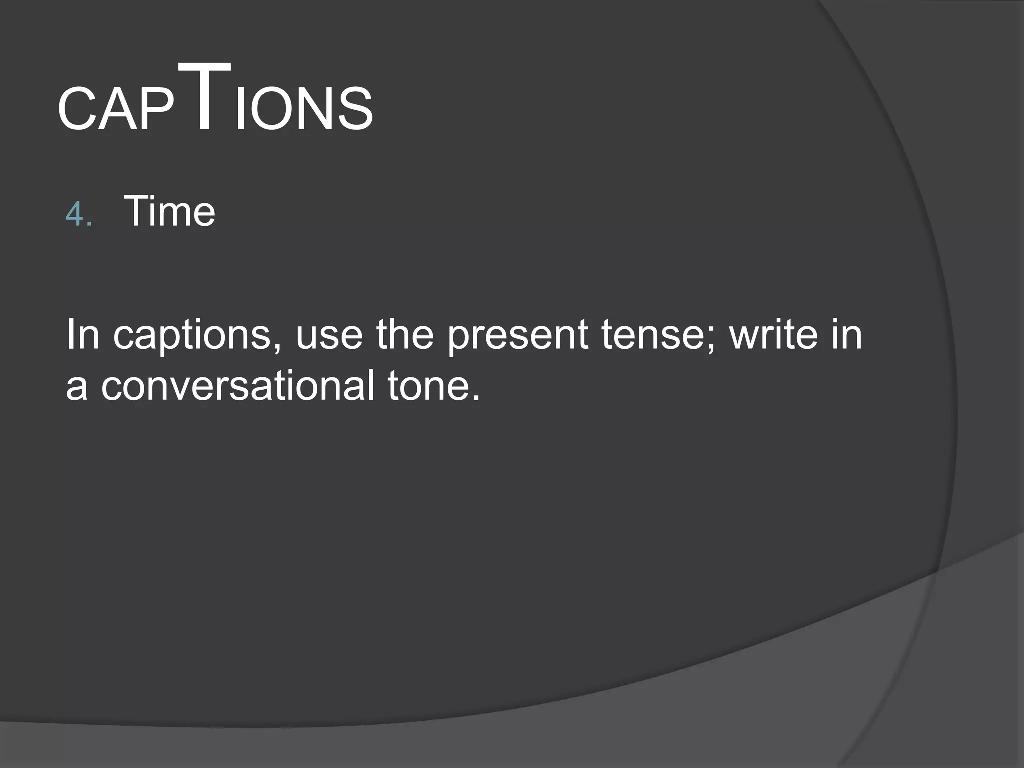Writing photo captions | PPTX