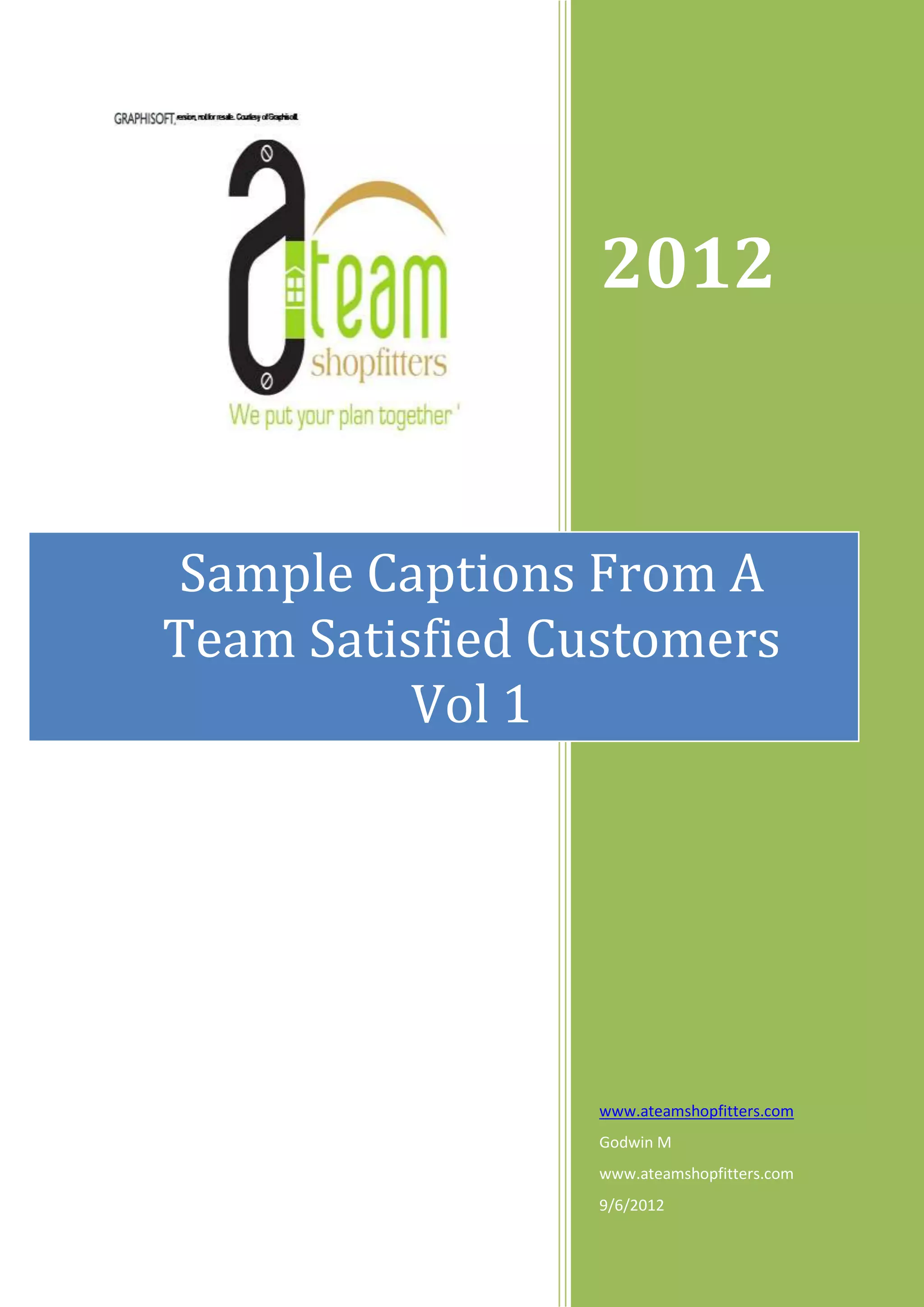 Captions from a team satisfied customers vol 1 | DOCX