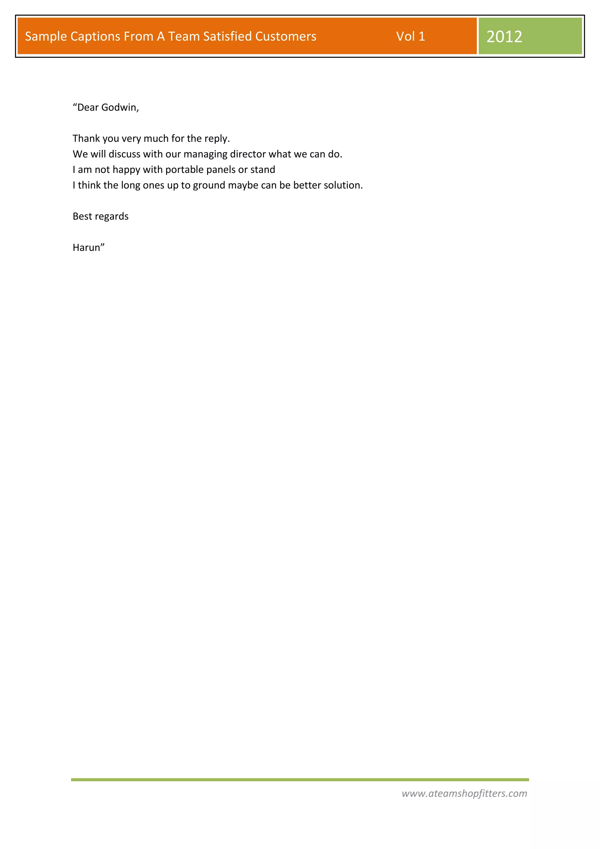 Captions from a team satisfied customers vol 1 | DOCX