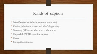 MATERI CAPTION DI KELAS XII UNTUK JENJANG SEKOLAH MENENGAH KEJURUAN | PPTX