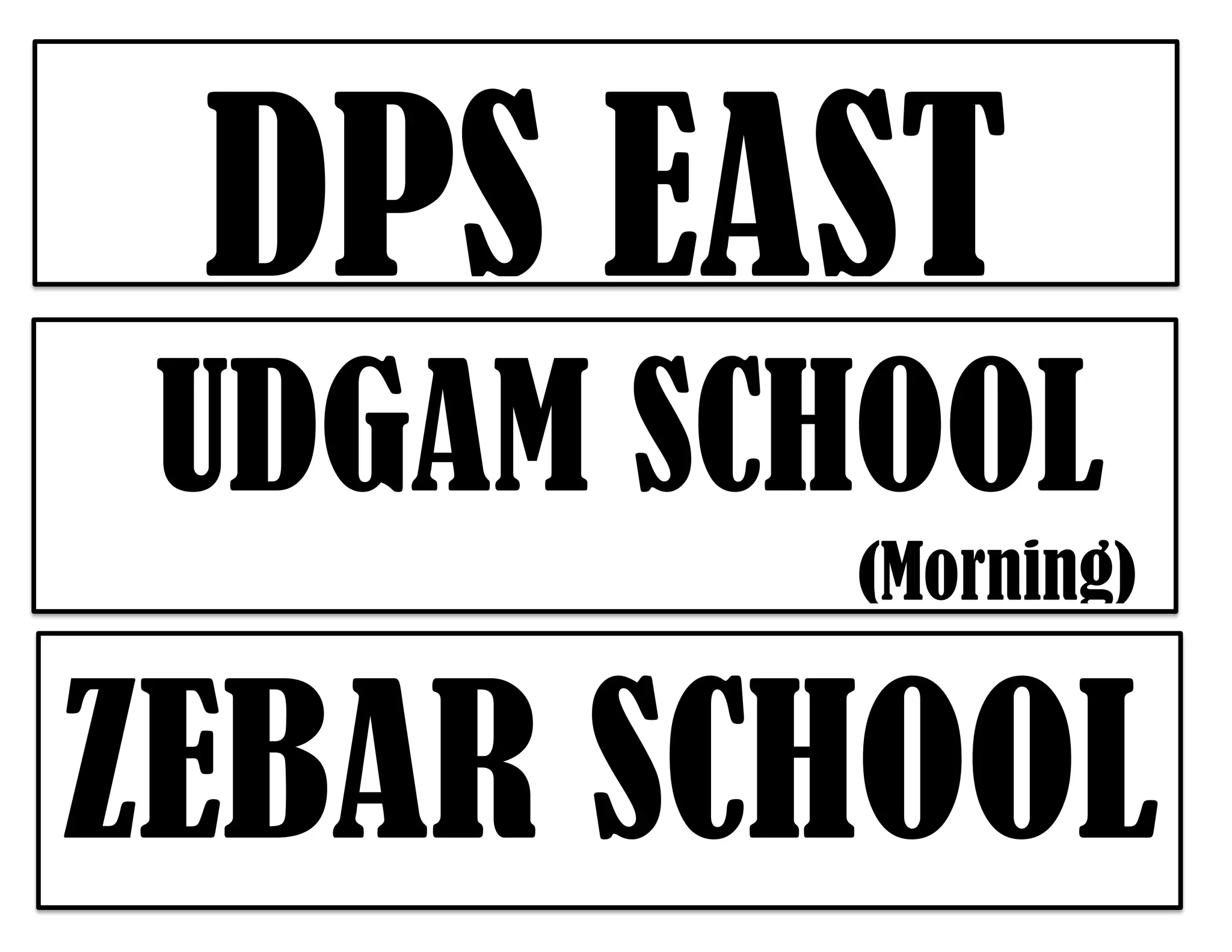 Captions School names for education and school | PDF