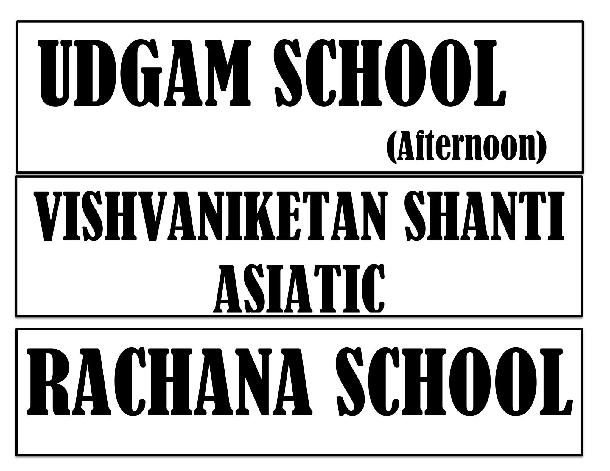 Captions School names for education and school | PDF